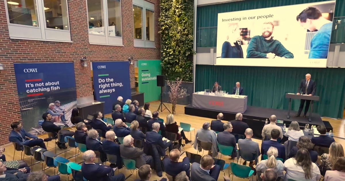 Annual general meeting of COWI Holding A/S – preliminary agenda
